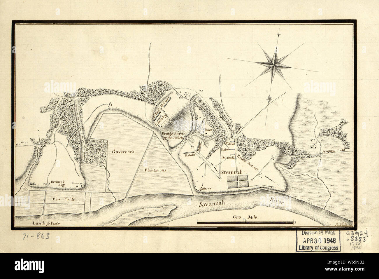 American Revolutionary War Era Maps 1750-1786 910 Taking of Savannah in ...