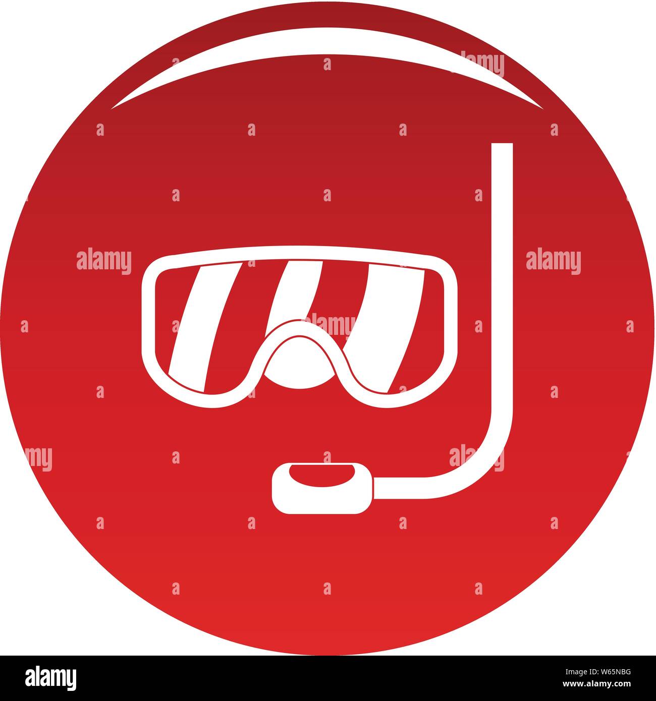Scuba mask icon. Simple illustration of scuba mask vector icon for any ...