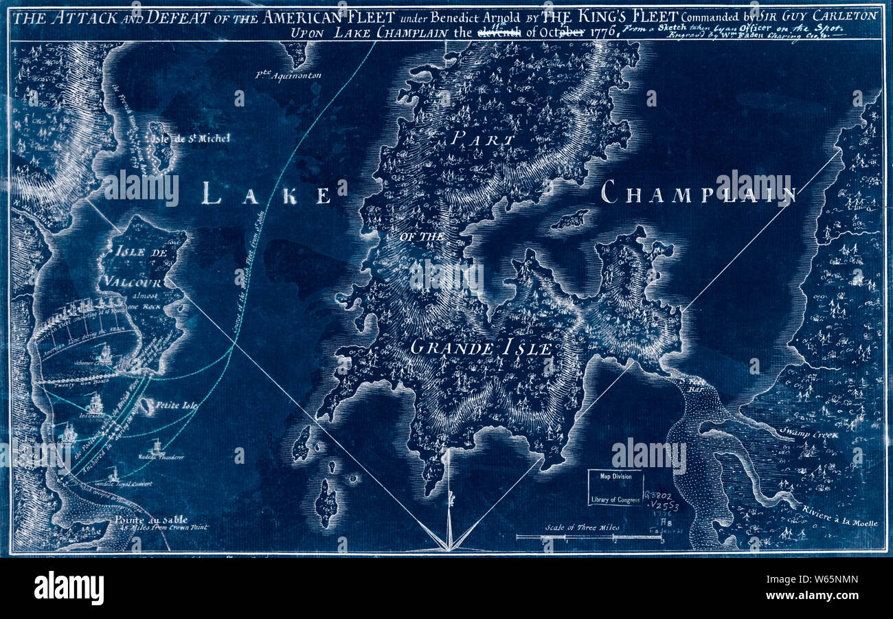 American Revolutionary War Era Maps 1750-1786 916 The Attack and defeat ...