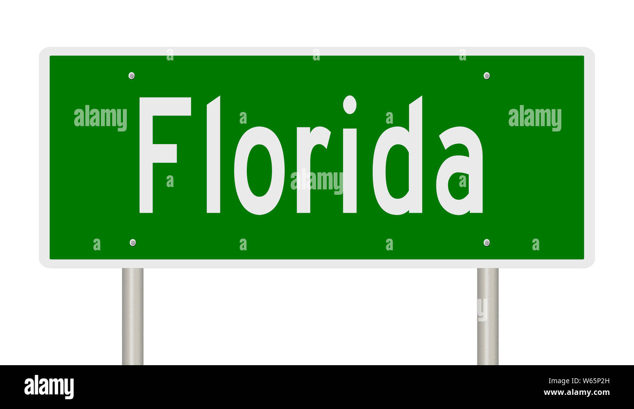 Florida road sign Cut Out Stock Images & Pictures - Alamy