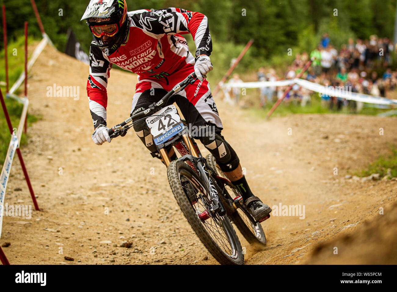 FORT WILLIAM, SCOTLAND - JUNE 9, 2013. Steve Peat (GBR) racing for the ...