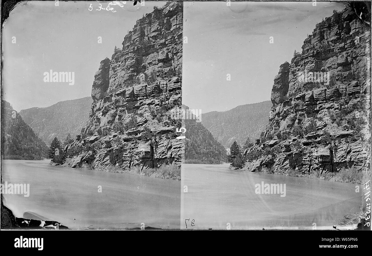 Green River. Red Canyon. Old nos. 301, 407, 1871 - 1878 Stock Photo - Alamy
