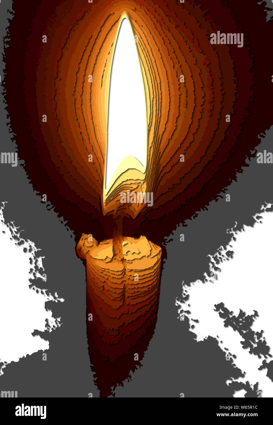 candle paper cut background Stock Photo - Alamy