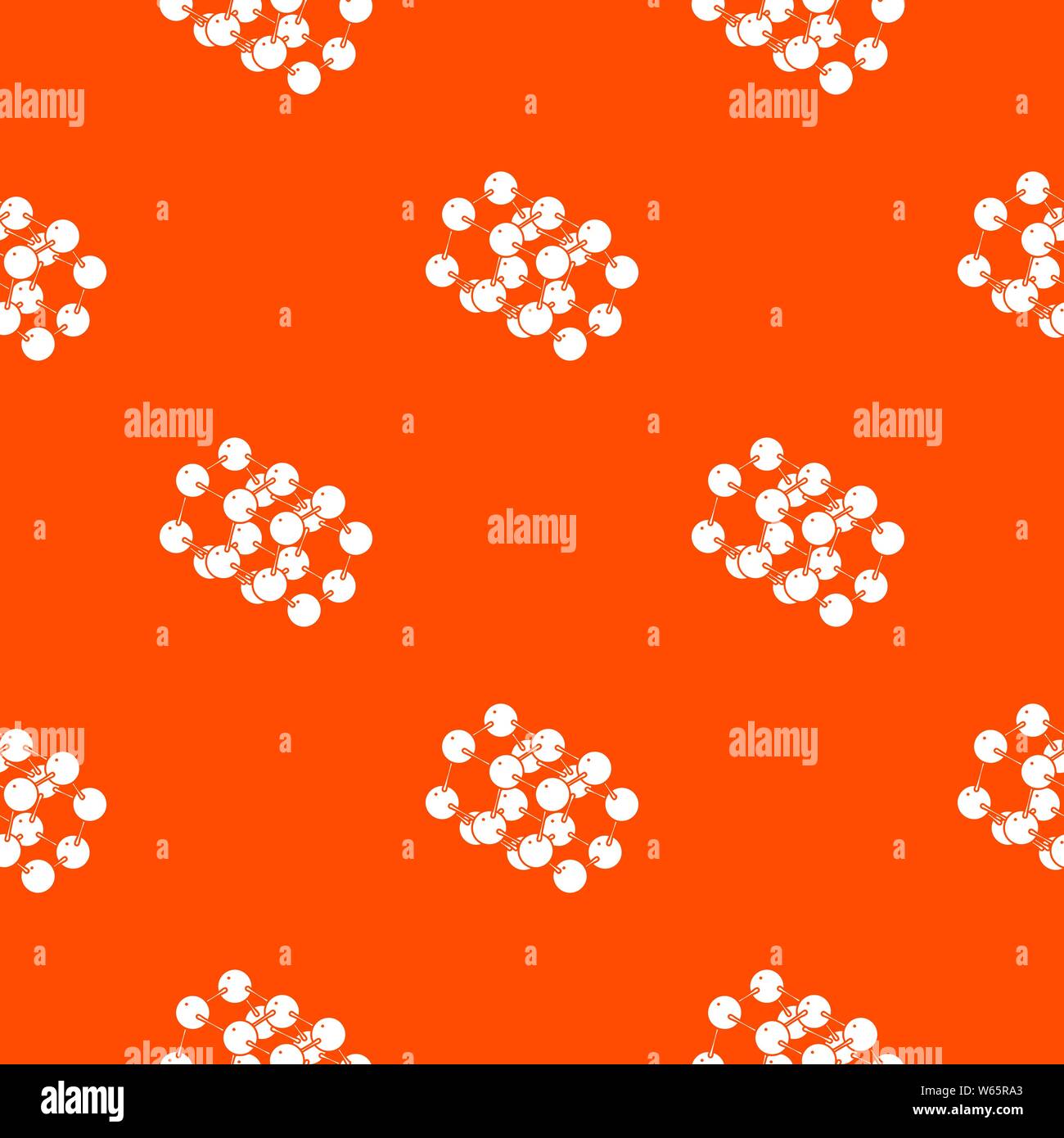 Triple Molecule Pattern Vector Orange Stock Vector Image And Art Alamy