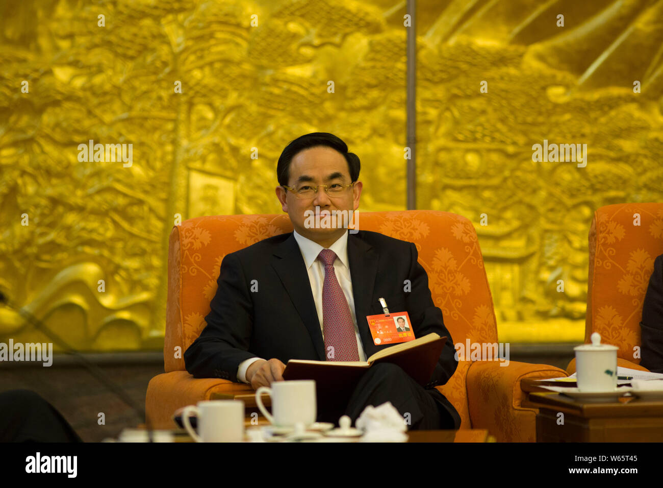 --FILE--Xu Lin, then head of the Shanghai CPC's propaganda department ...
