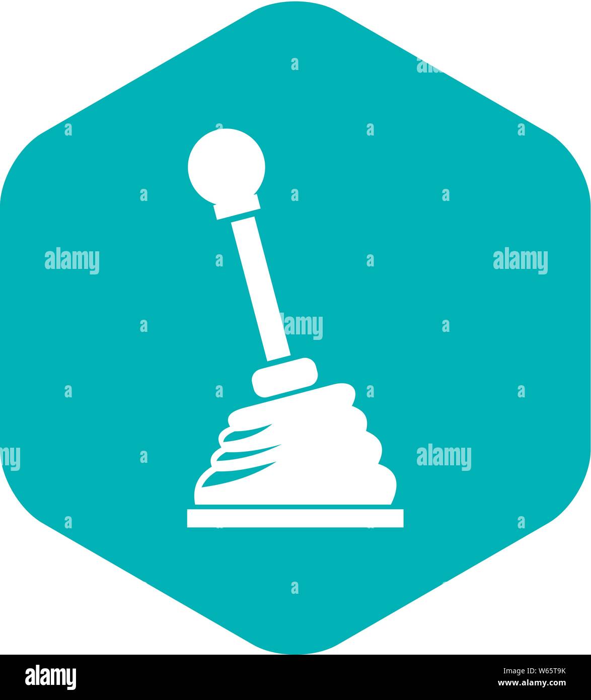 Gear stick icon, simple style Stock Vector Image & Art - Alamy