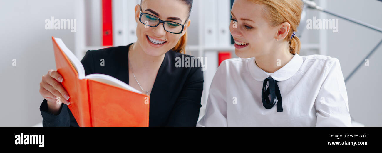 Gorgeous company workers Stock Photo - Alamy