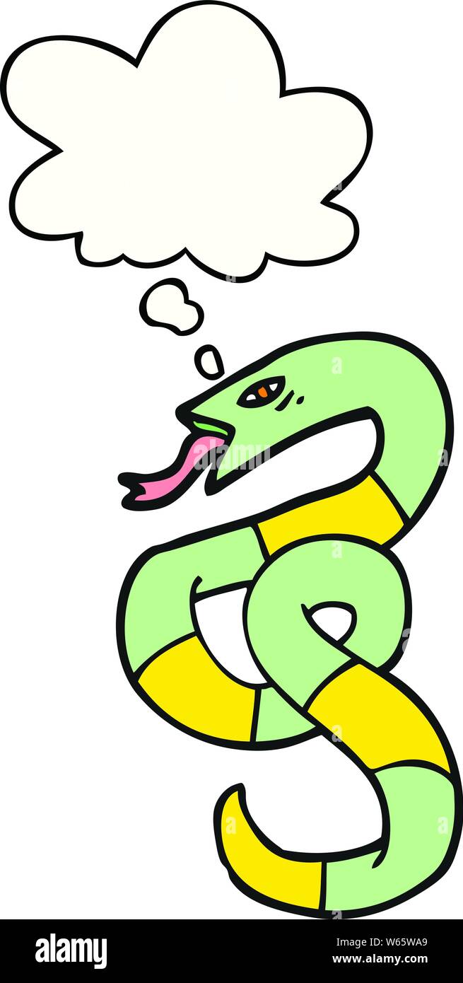 Cartoon snake bubble hi-res stock photography and images - Alamy