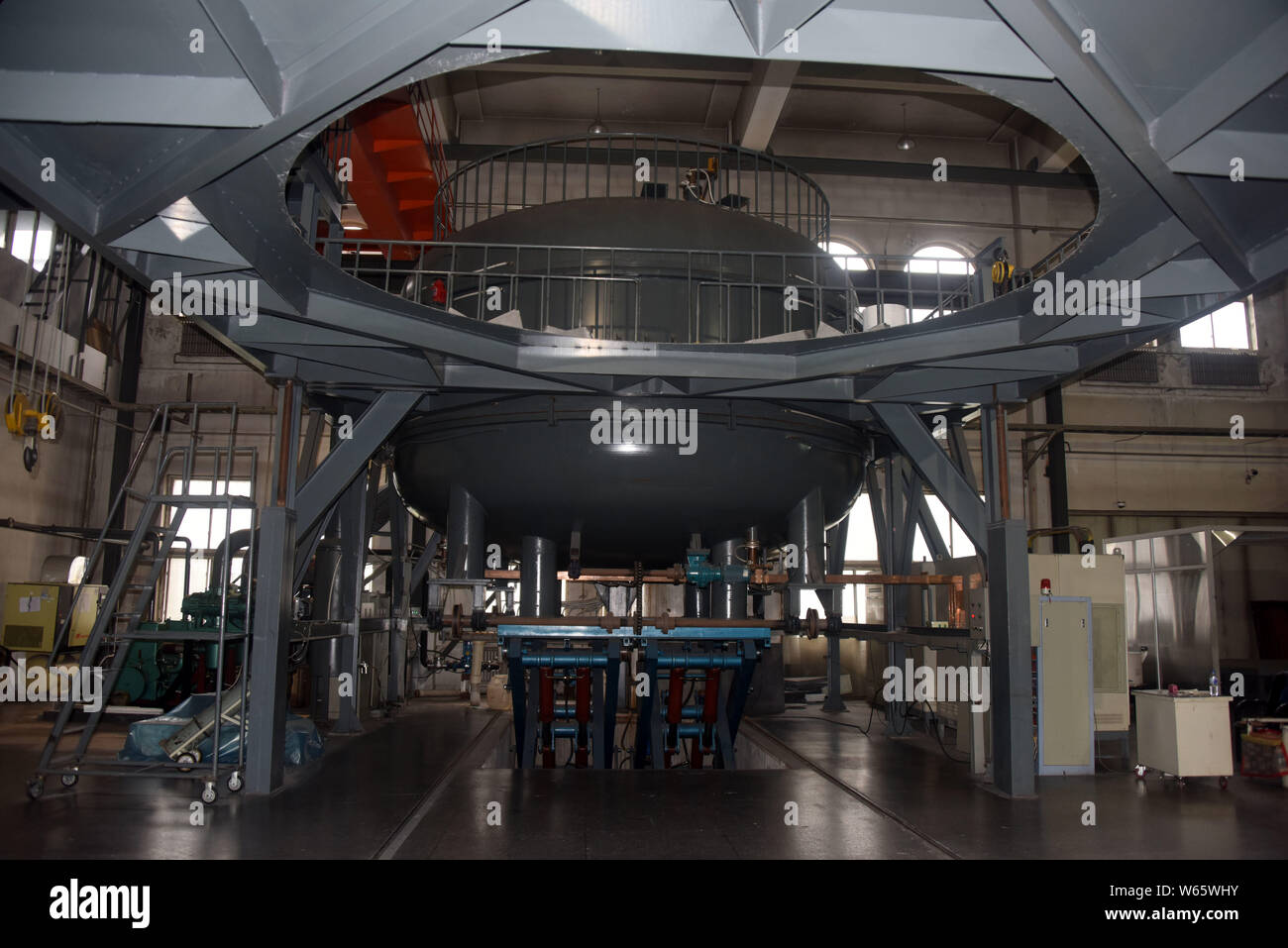 View of the silicon carbide (SiC) single reflector with a diameter of 4 ...