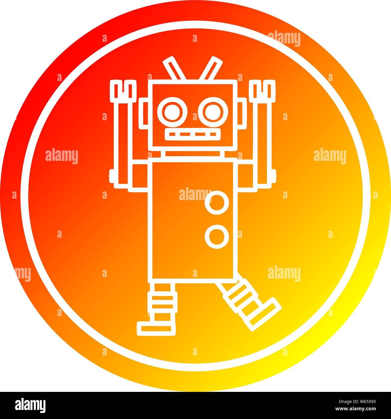 Dancing robot Stock Vector Images - Alamy