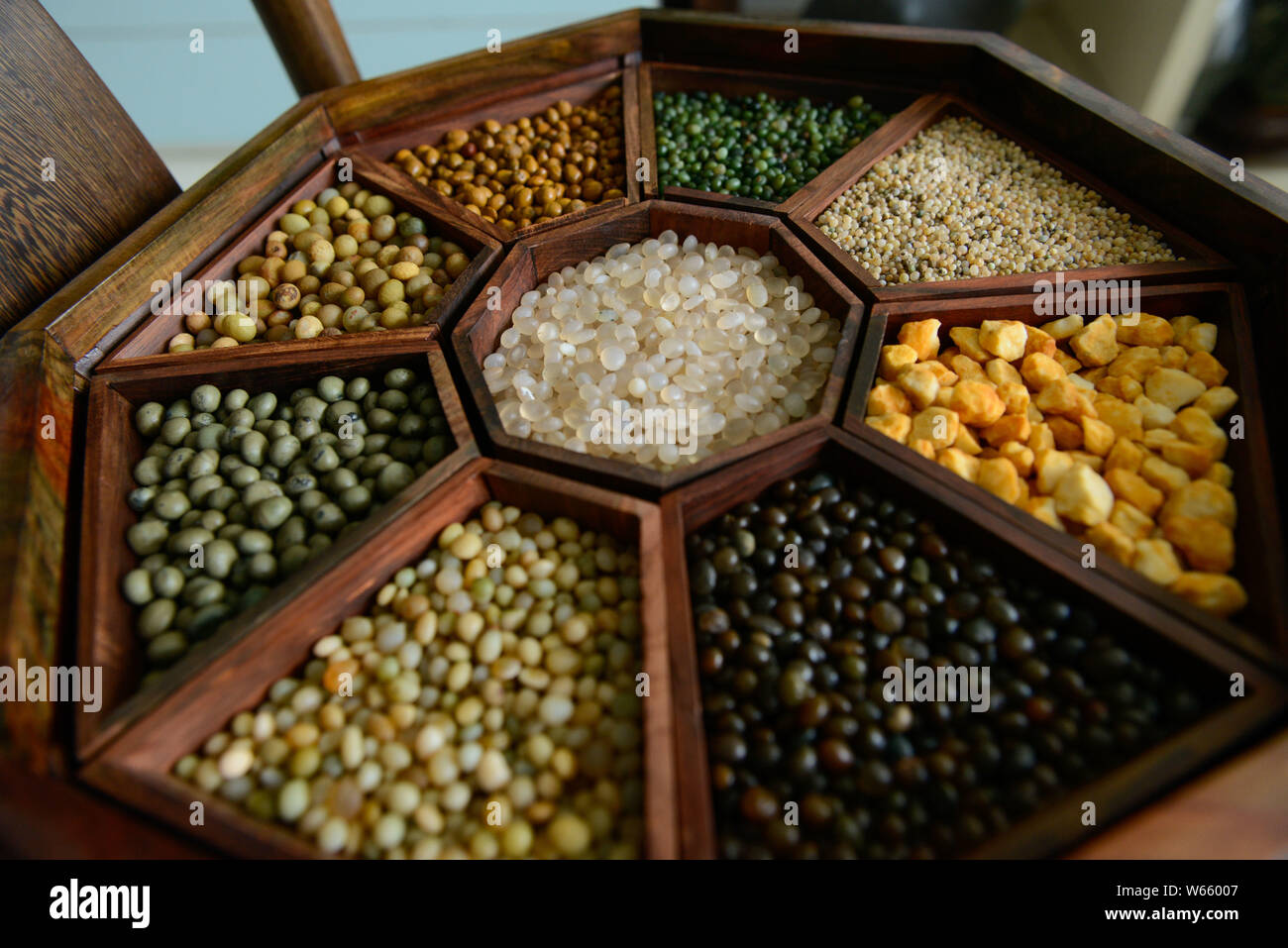 Colorful stones arranged by Chinese elderly man Yan Baosheng resembling ...