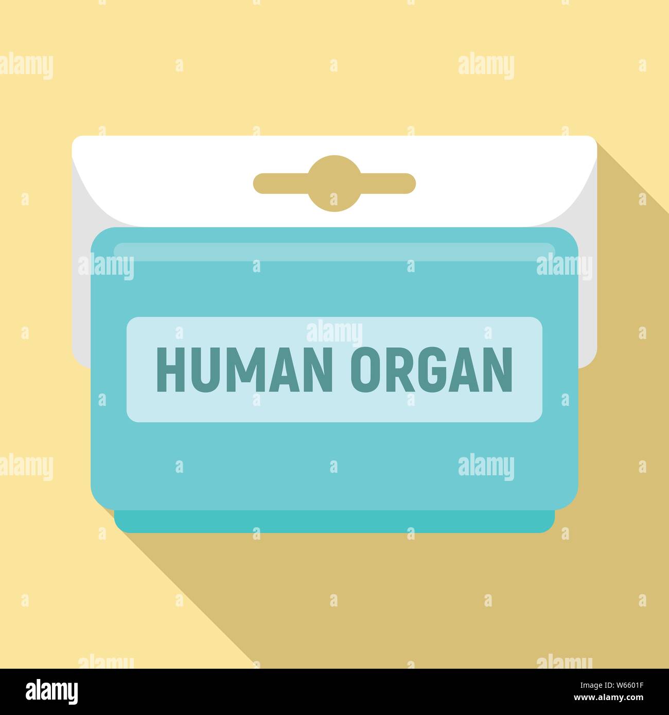Human organ pack icon. Flat illustration of human organ pack vector ...