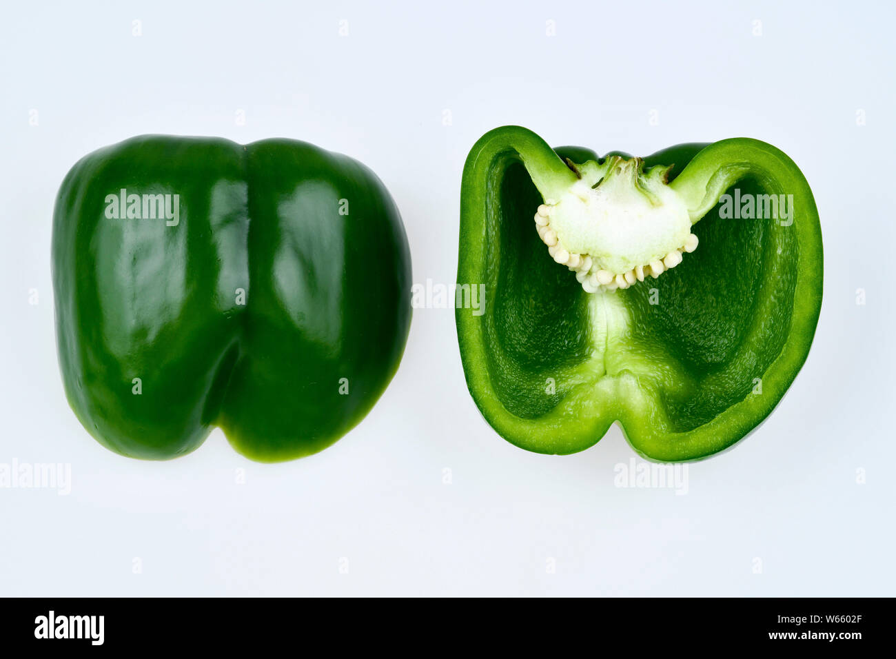 green bellpepper, Capsicum annuum Stock Photo - Alamy