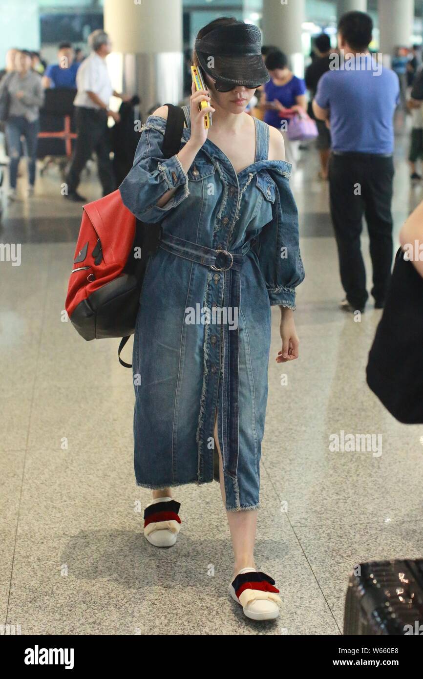 Chinese singer Zhang Liangying or Jane Zhang arrives at the Beijing ...