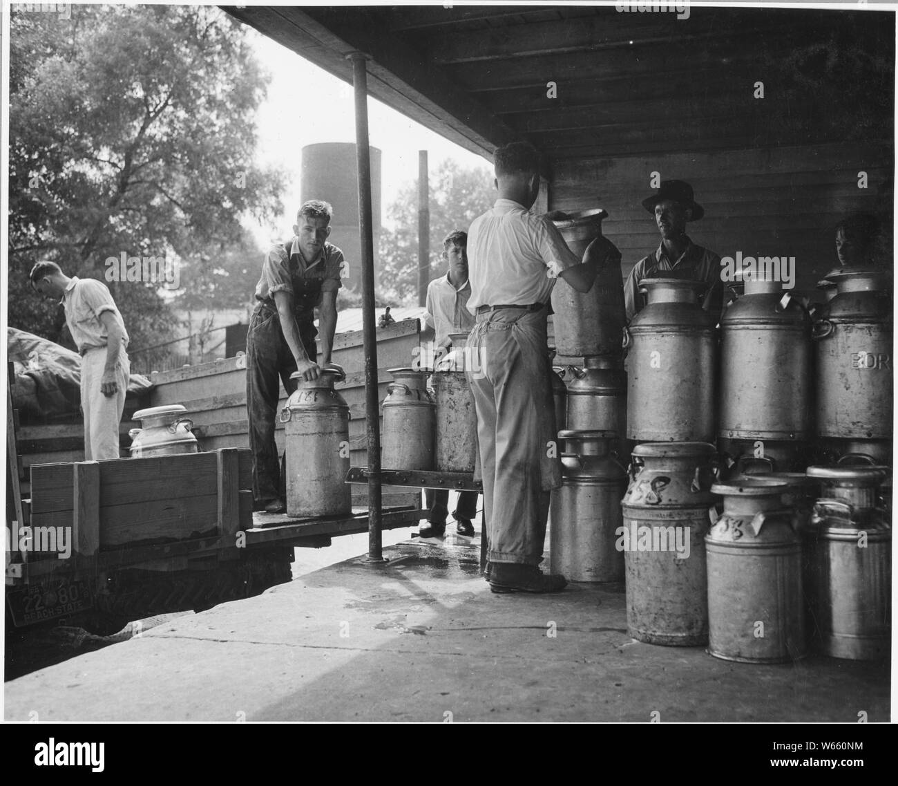 Harmony Community, Putnam County, Georgia. The cooperative milk station ...