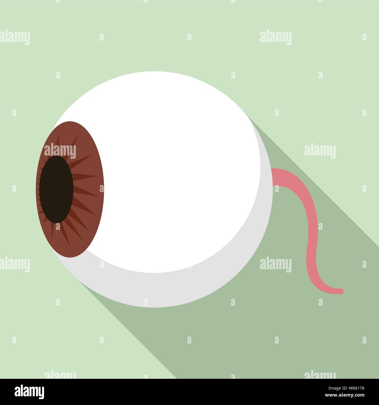 Eyeball icon. Flat illustration of eyeball vector icon for web design ...
