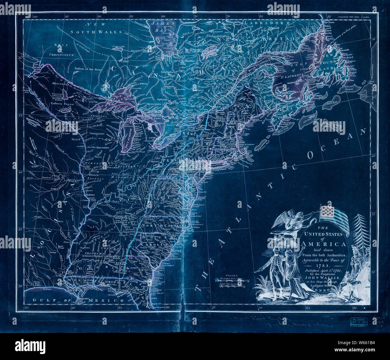Revolutionary war map 1783 hi-res stock photography and images - Alamy