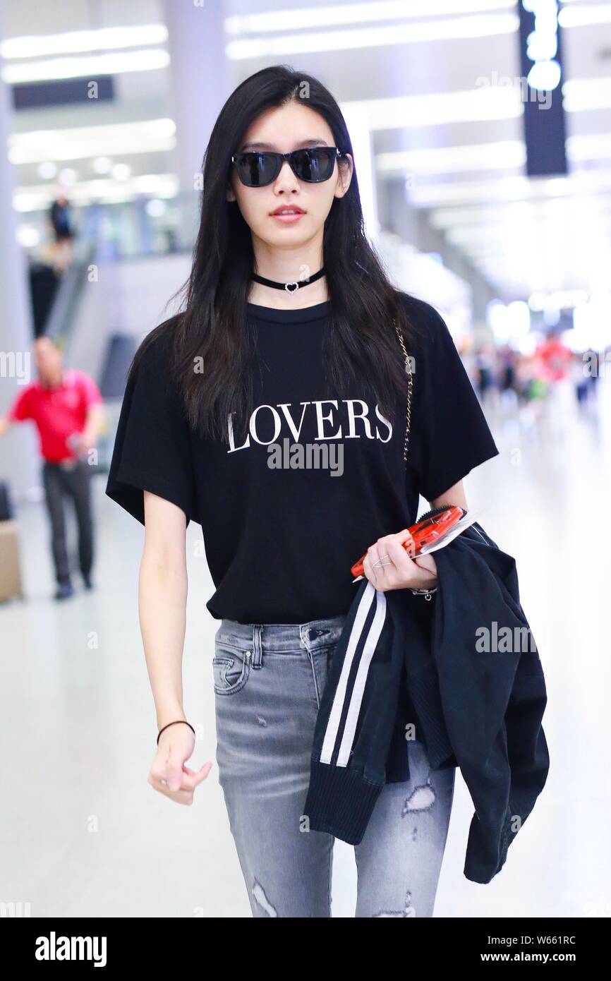 Chinese model Xi Mengyao, better known as Ming Xi, arrives at the ...