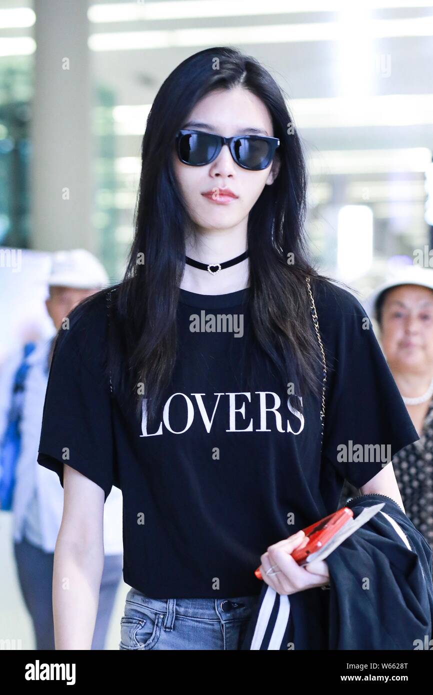 Chinese model Xi Mengyao, better known as Ming Xi, arrives at the ...
