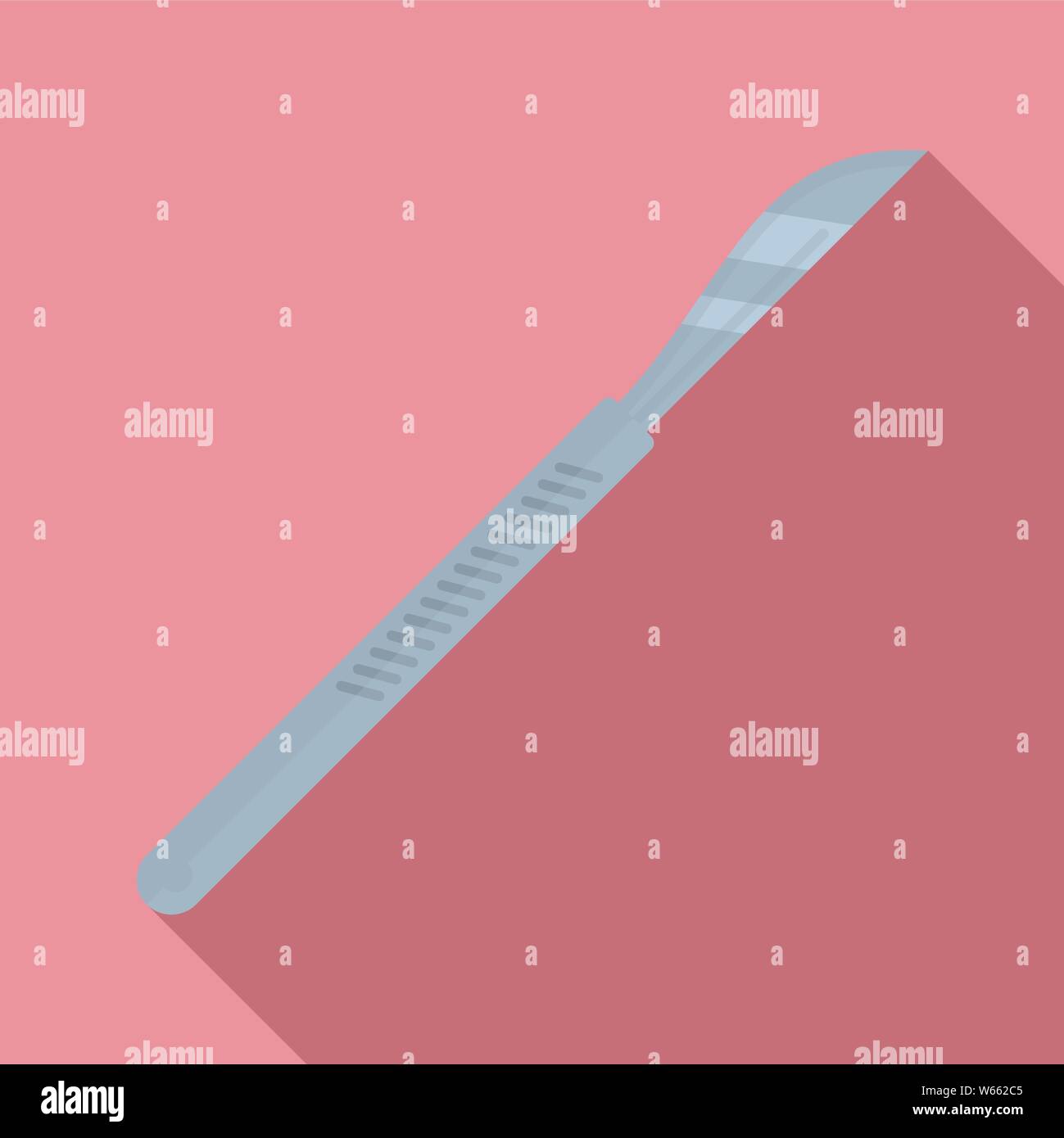 Scalpel icon. Flat illustration of scalpel vector icon for web design ...