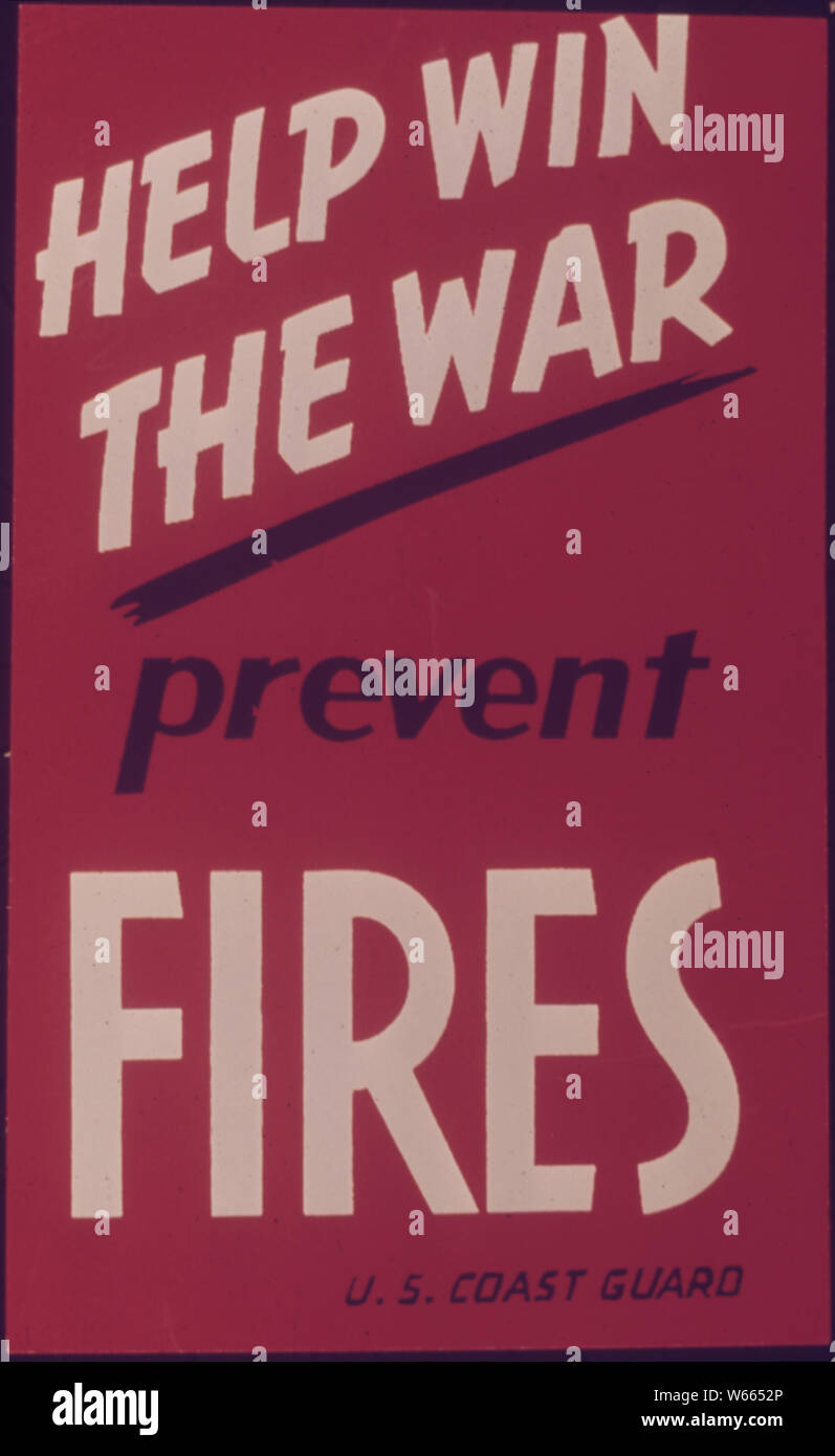 Help Win The War Prevent FIRES Stock Photo - Alamy