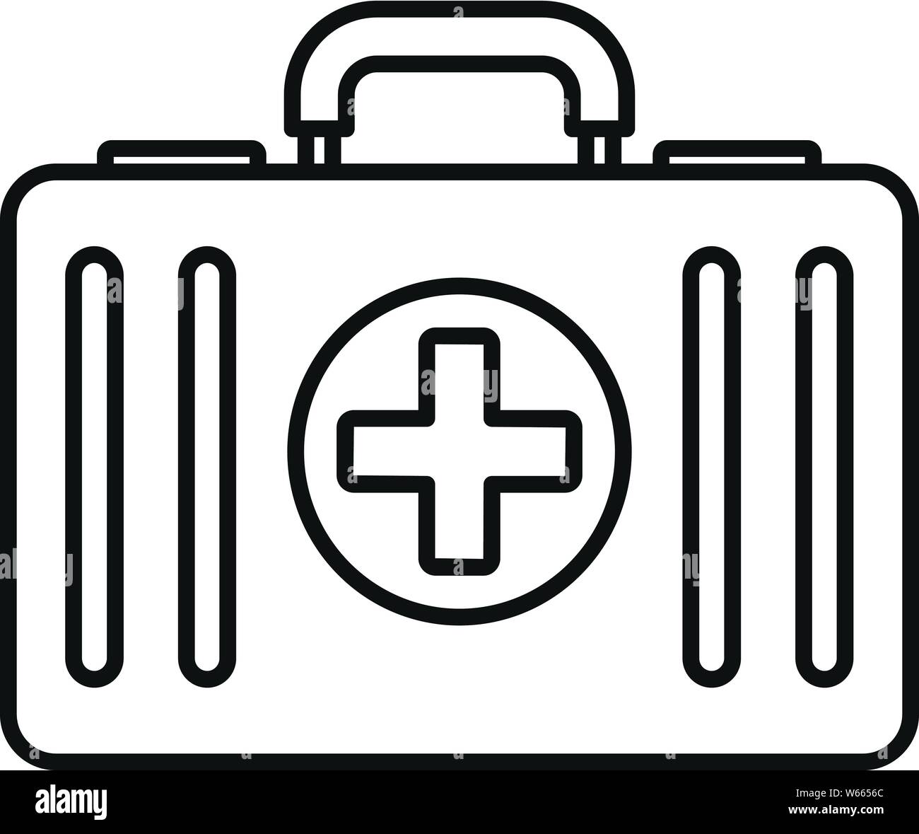 First aid kit icon. Outline first aid kit vector icon for web design ...