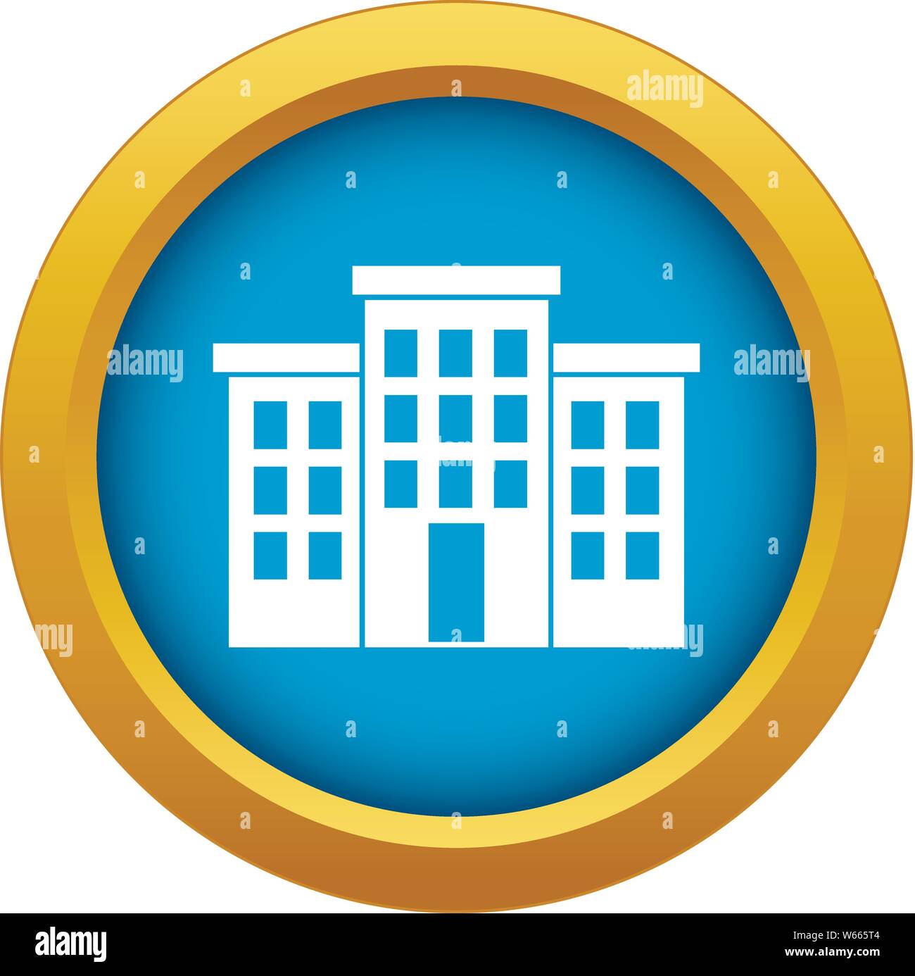 Building icon blue vector isolated Stock Vector Image & Art - Alamy