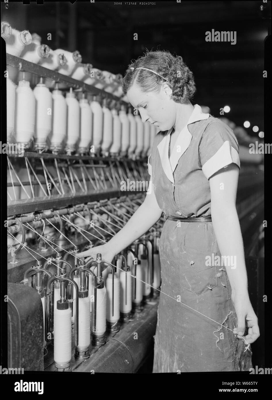 High Point, North Carolina - Textiles. Pickett Yarn Mill. Speeder ...