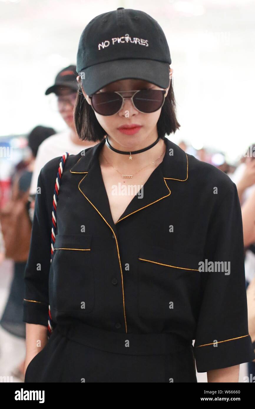 Chinese singer and actress Victoria Song or Song Qian arrives at the ...