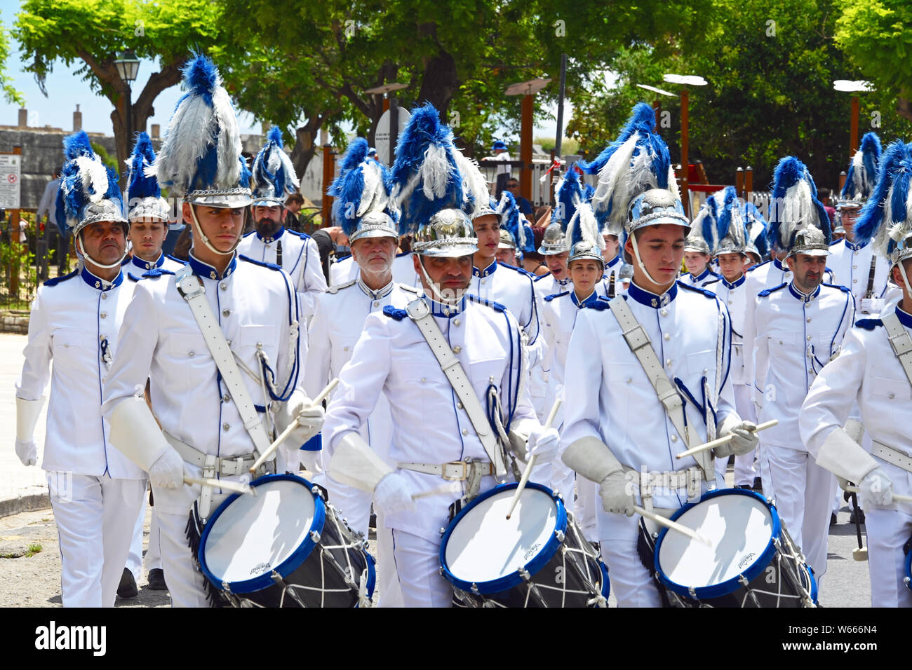 21st May, Corfu, celebrating unification with Greece. Parades ...