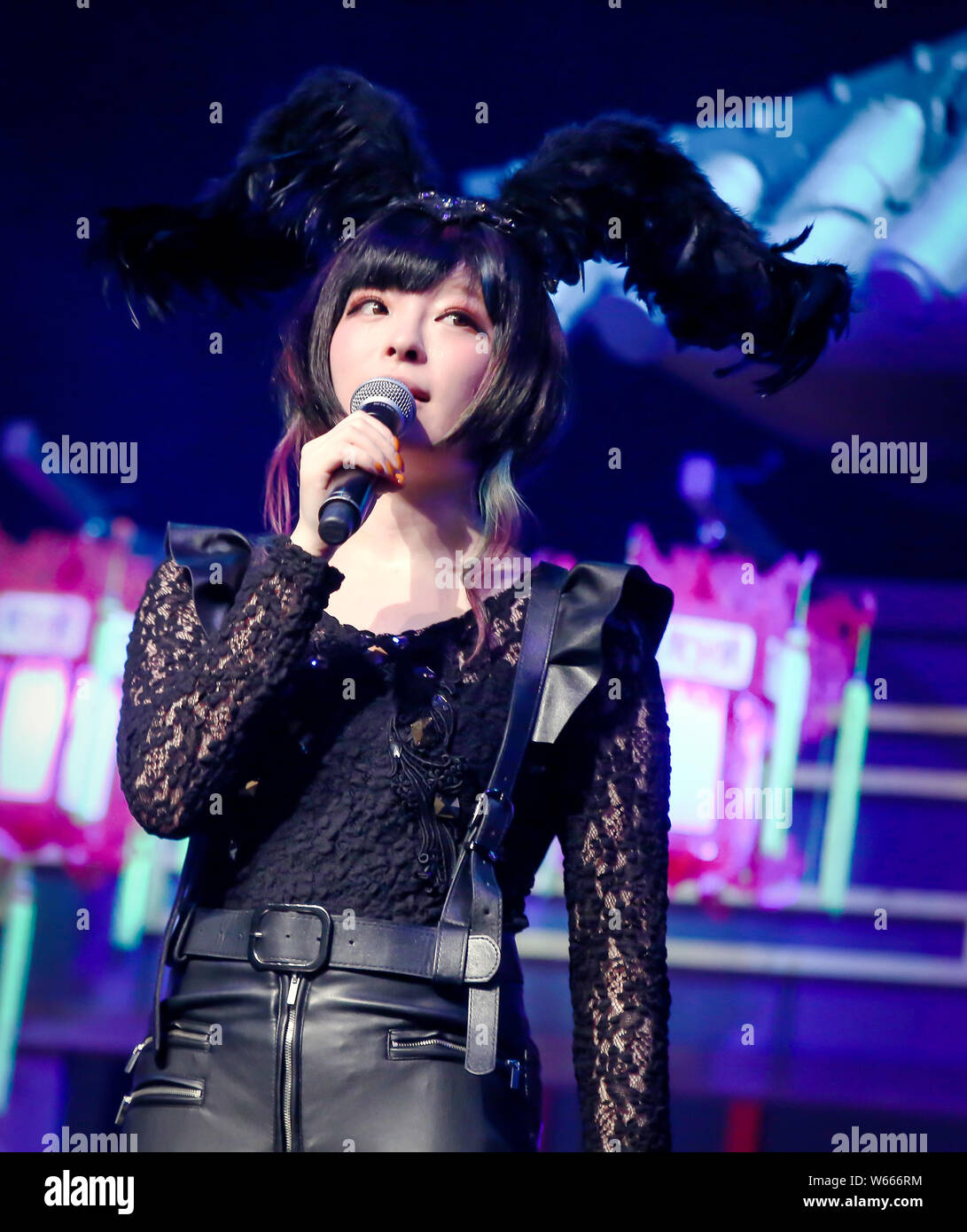 Japanese singer and model Kyary Pamyu Pamyu performs during the Kyary ...