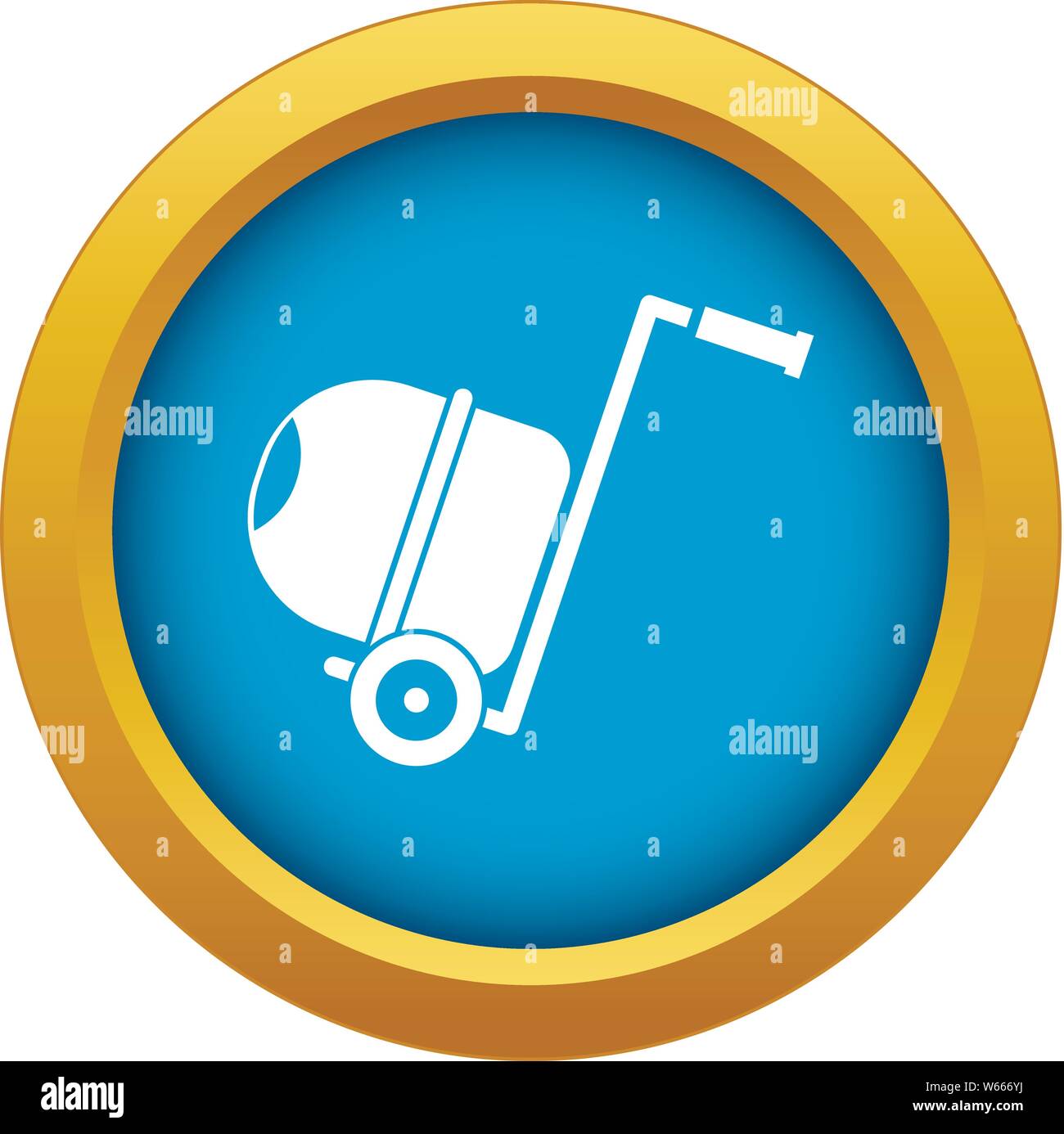 Concrete mixer icon simple style Cut Out Stock Images & Pictures - Alamy