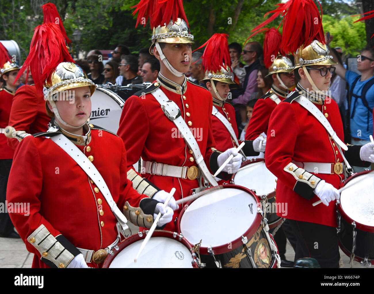 21st May, Corfu, celebrating unification with Greece. Parades ...