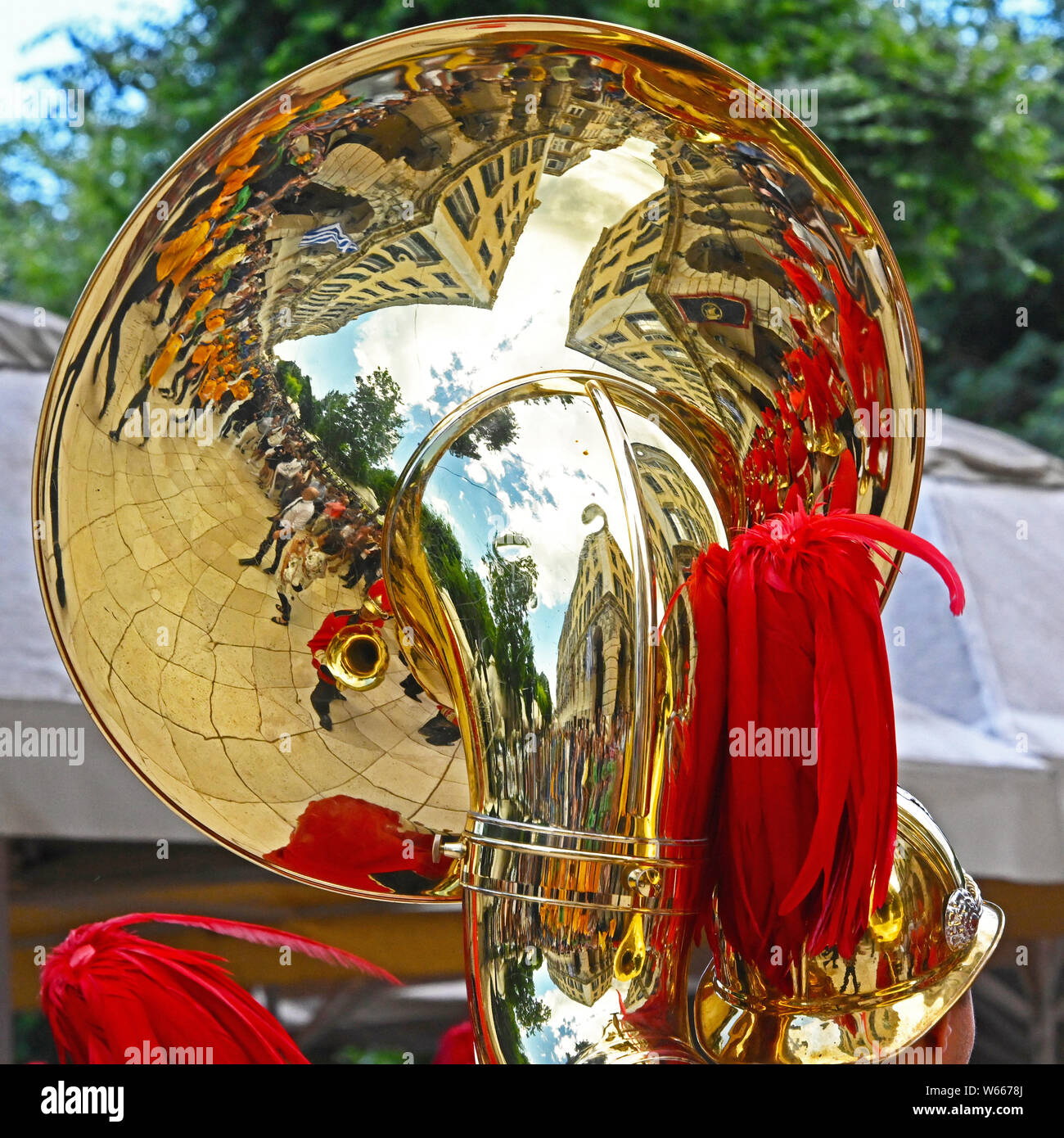 21st May, Corfu, celebrating unification with Greece. Parades ...