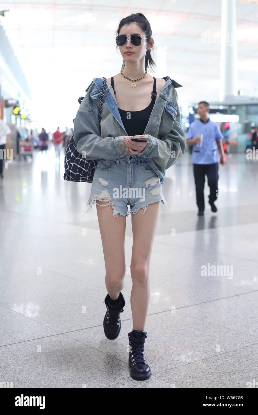 Chinese model Xi Mengyao, better known as Ming Xi, arrives at the ...