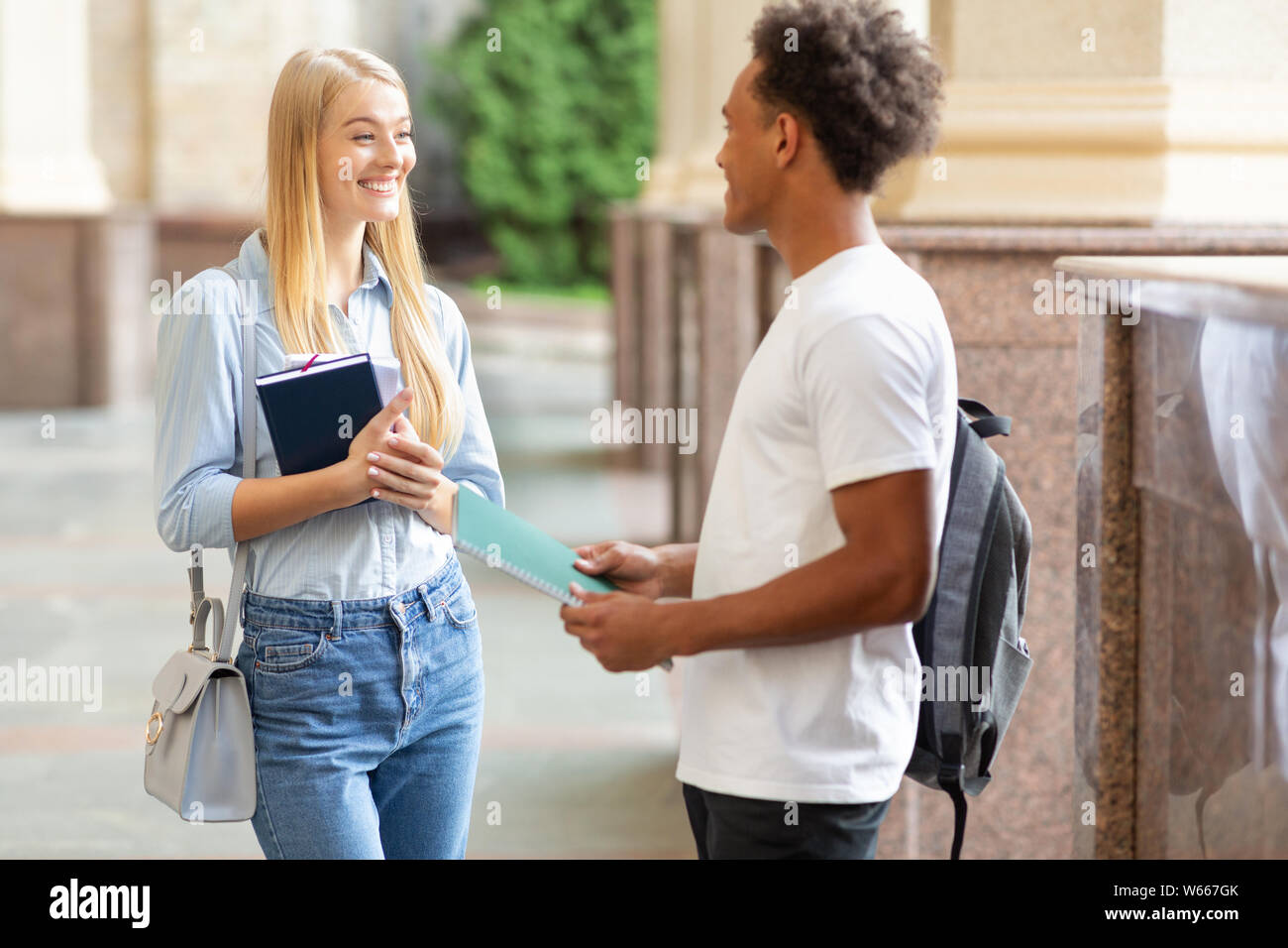 Students Talking To Each Other