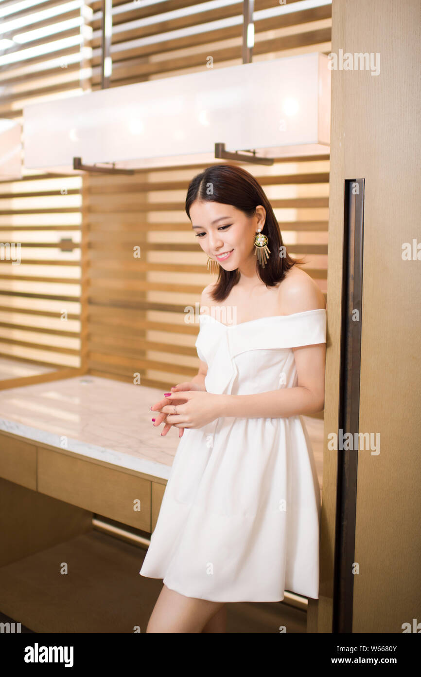 Taiwanese actress Vivian Sung Yun-hua poses for portrait photos during ...