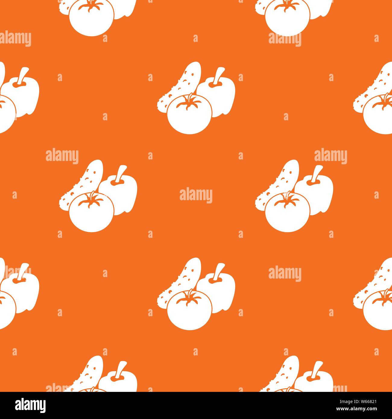Vegetables food pattern vector orange Stock Vector Image & Art - Alamy