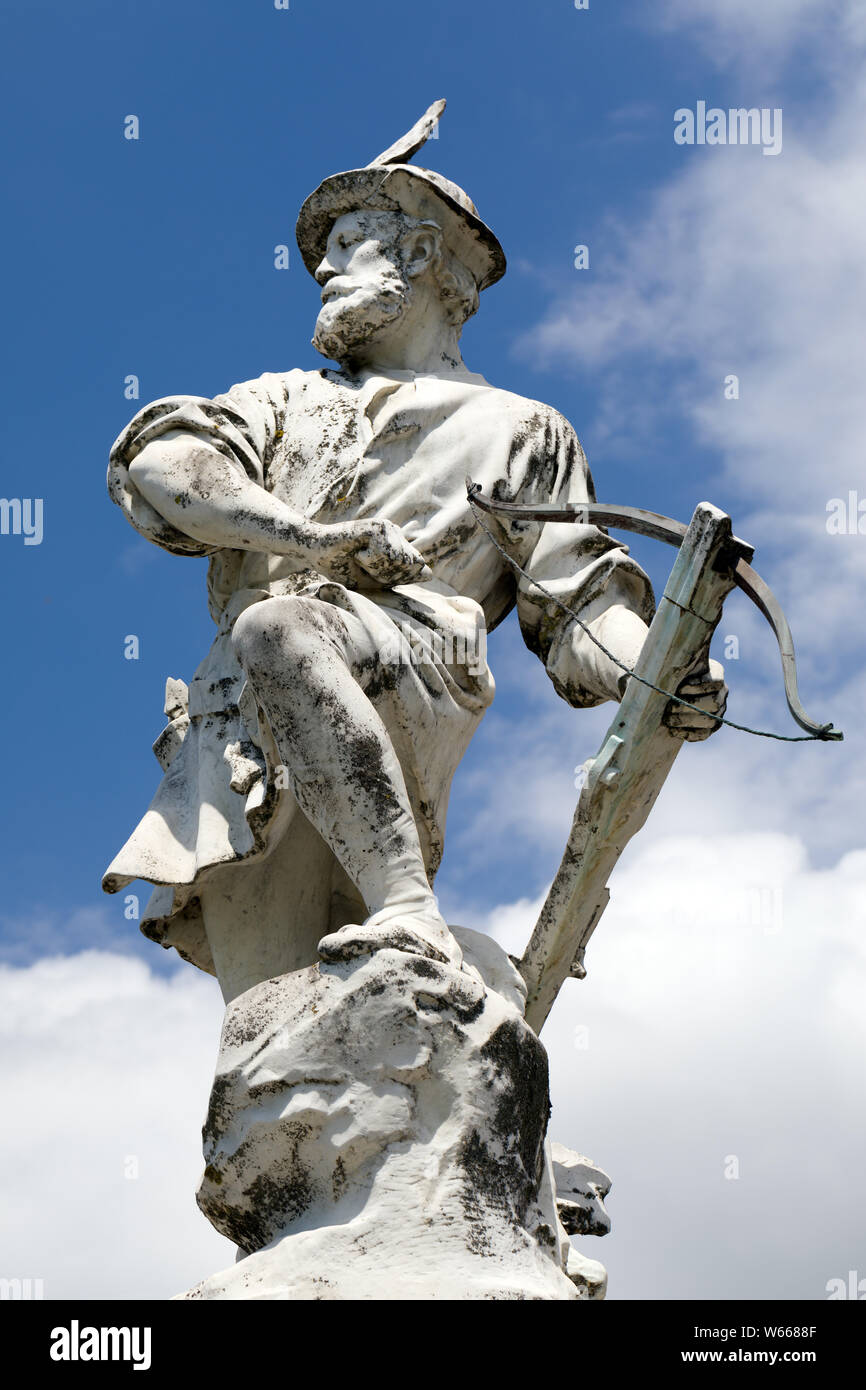 Statue of Guillaume Wilhelm William Tell in front of the palace of ...