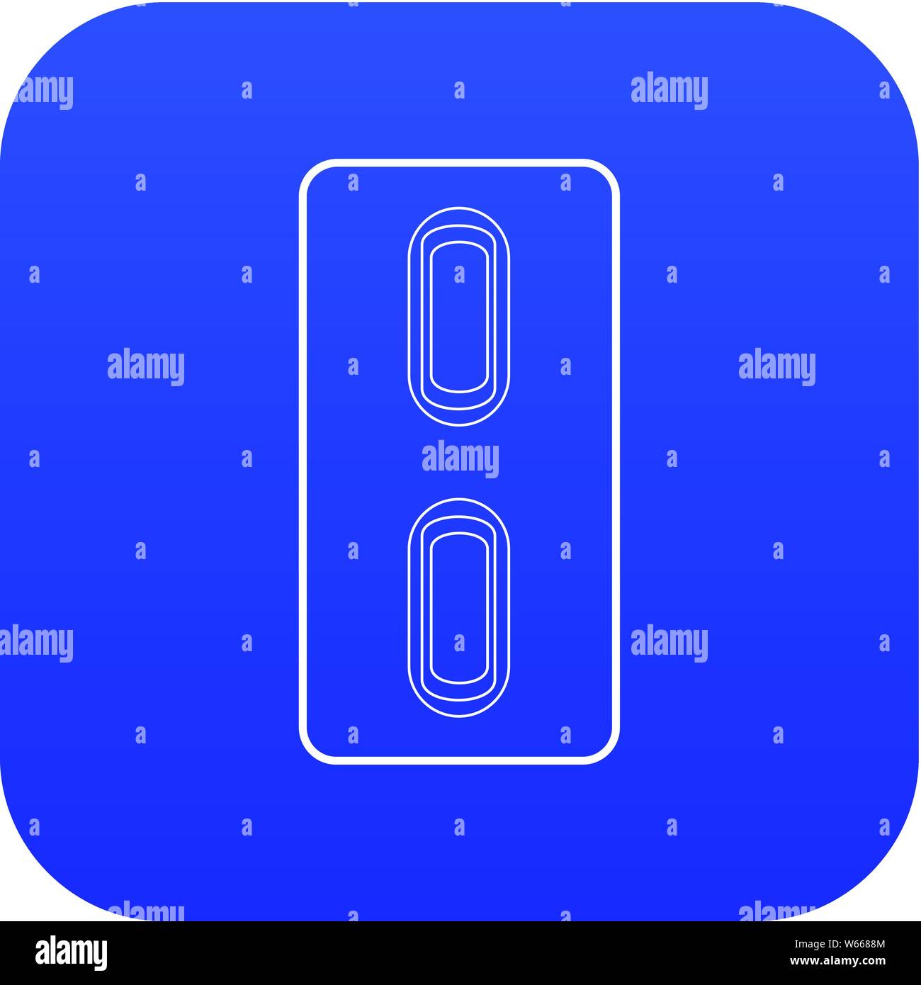 Pack of two tablets icon blue vector Stock Vector Image & Art - Alamy