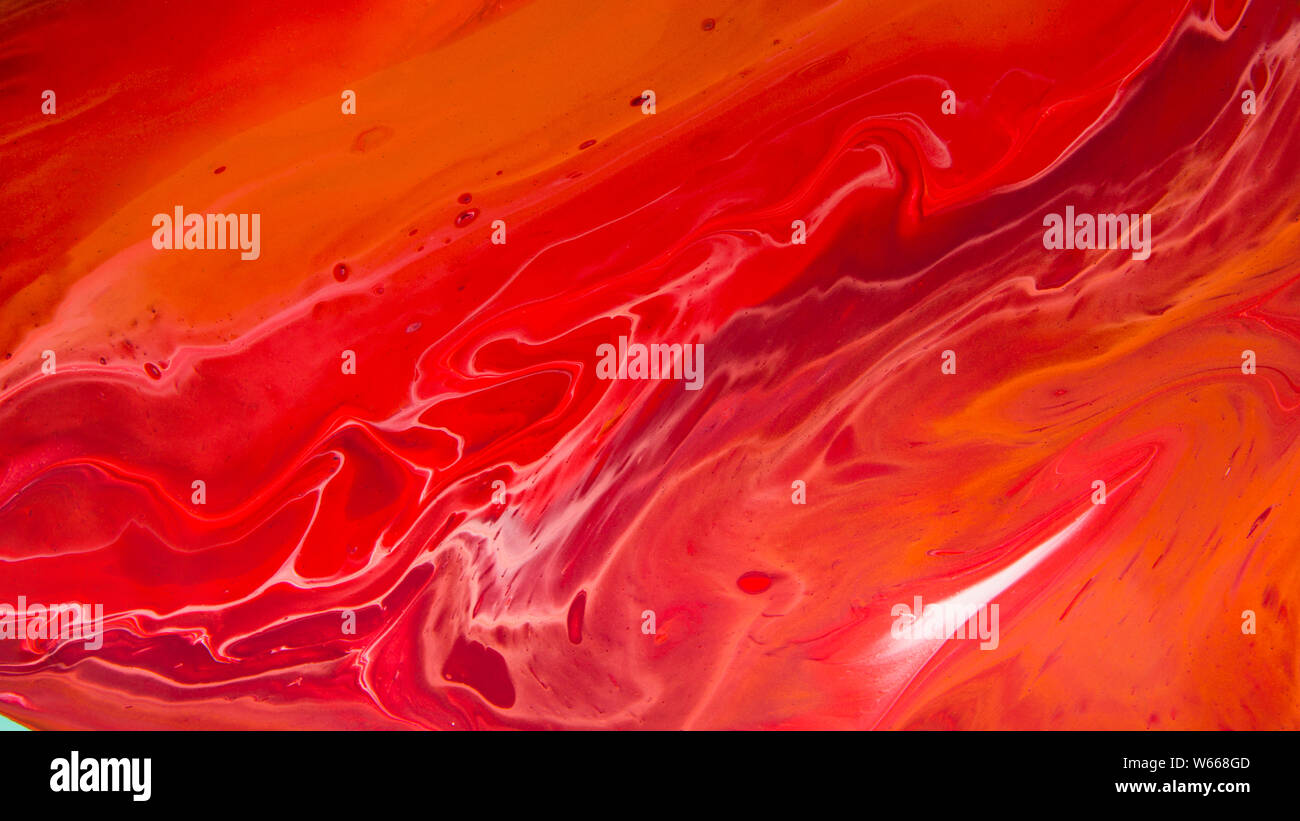 Magic painting of red abstract stains, designing art Stock Photo - Alamy