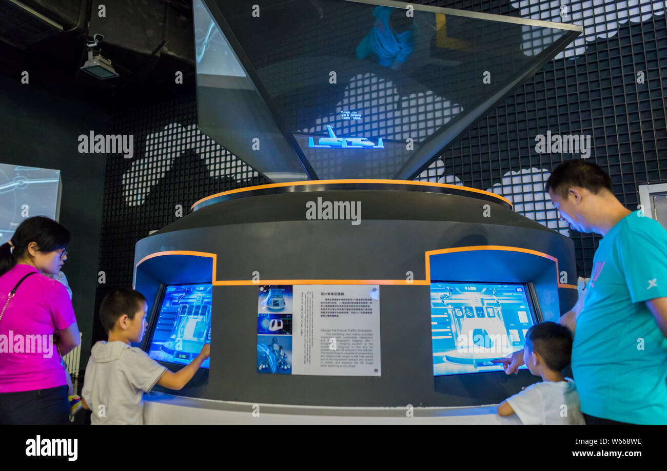 Children learn future transportation in the Inner Mongolia Science and ...