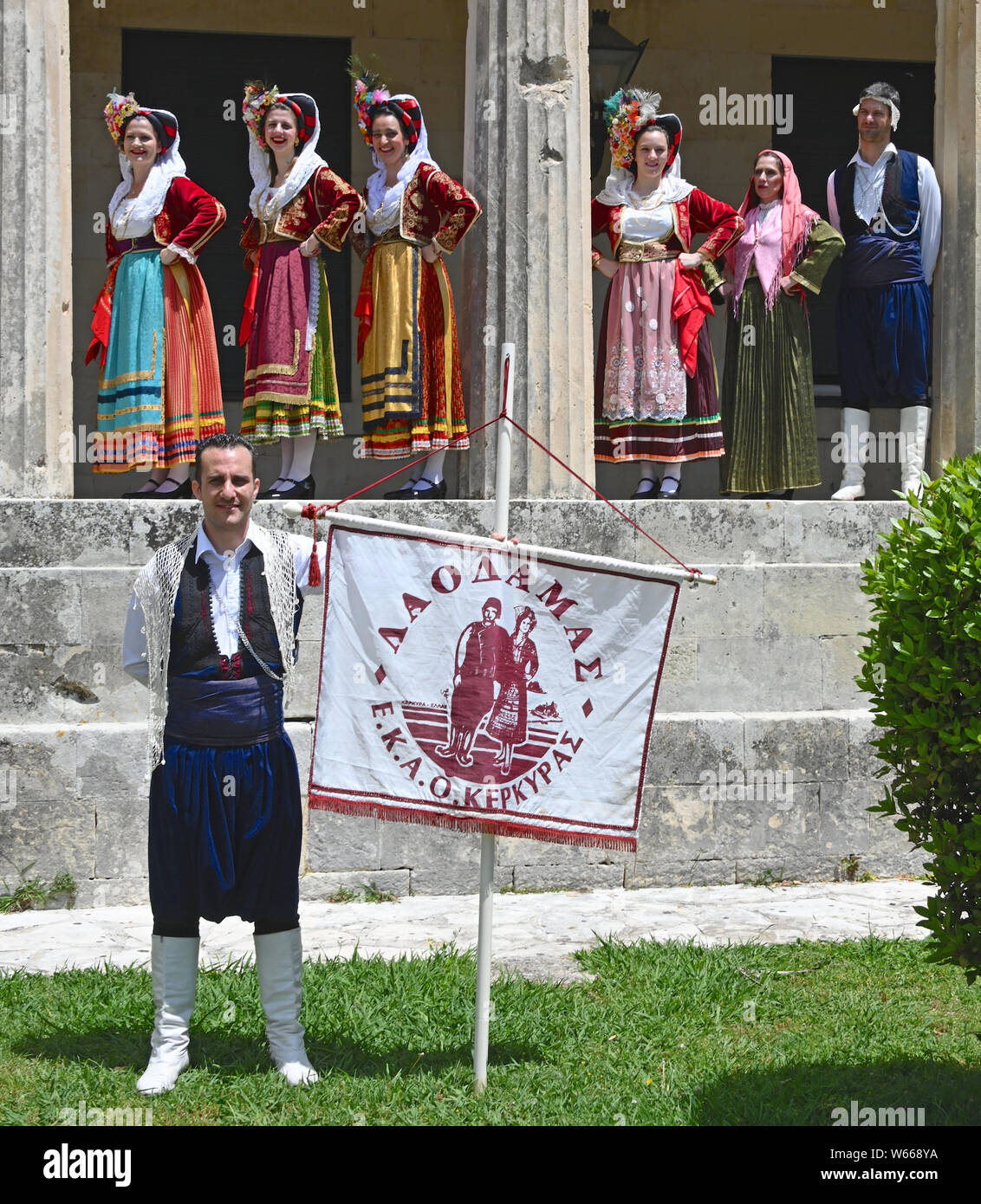 21st May, Corfu, celebrating unification with Greece. Parades ...