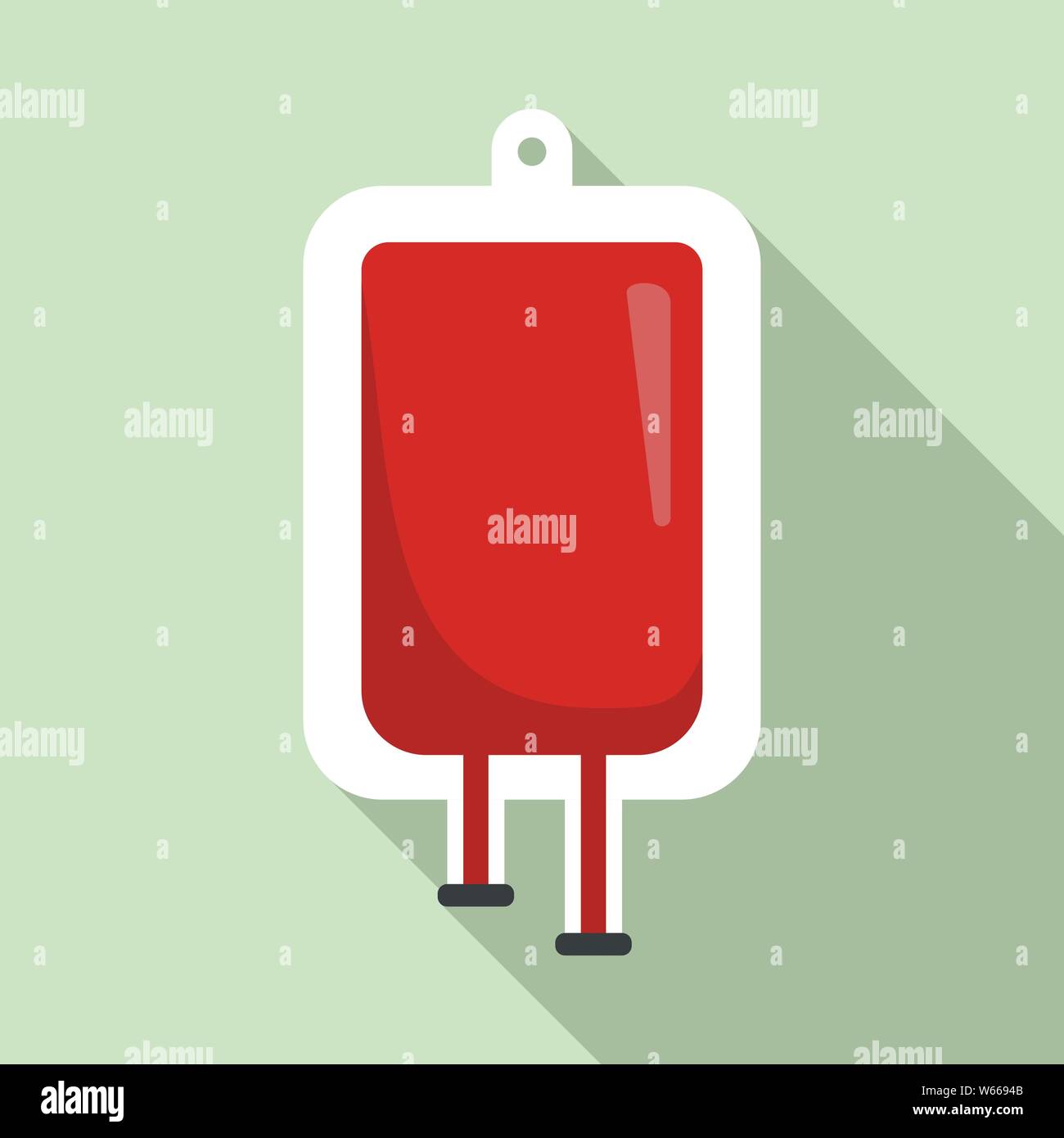 Blood pack icon. Flat illustration of blood pack vector icon for web ...