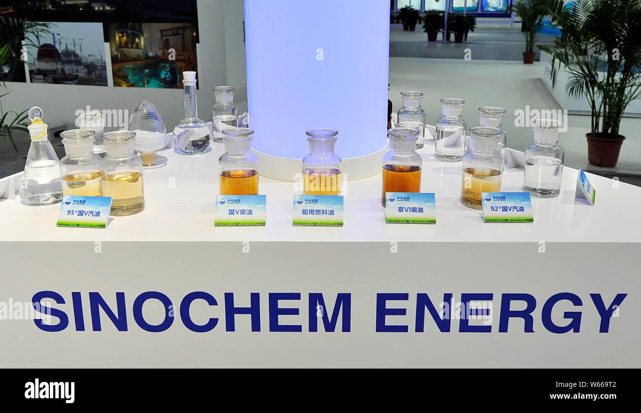 --FILE--View of the stand of Sinochem Group during an exhibition in ...