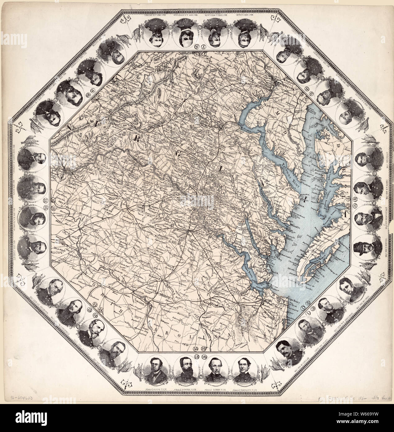 Civil War Maps 1963 Map of 100 miles around Richmond Rebuild and Repair ...