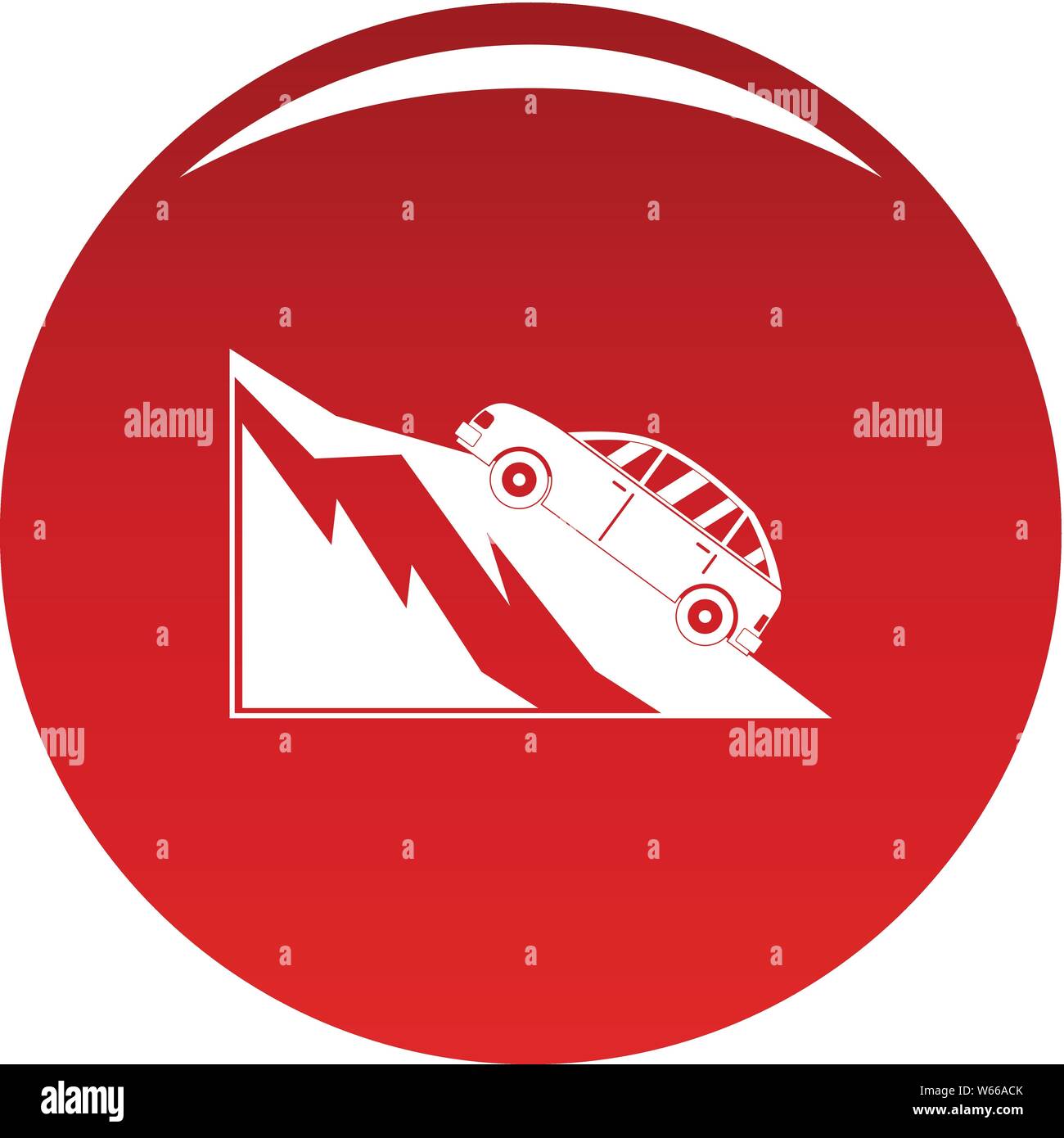 Mountain accident icon. Simple illustration of mountain accident vector ...