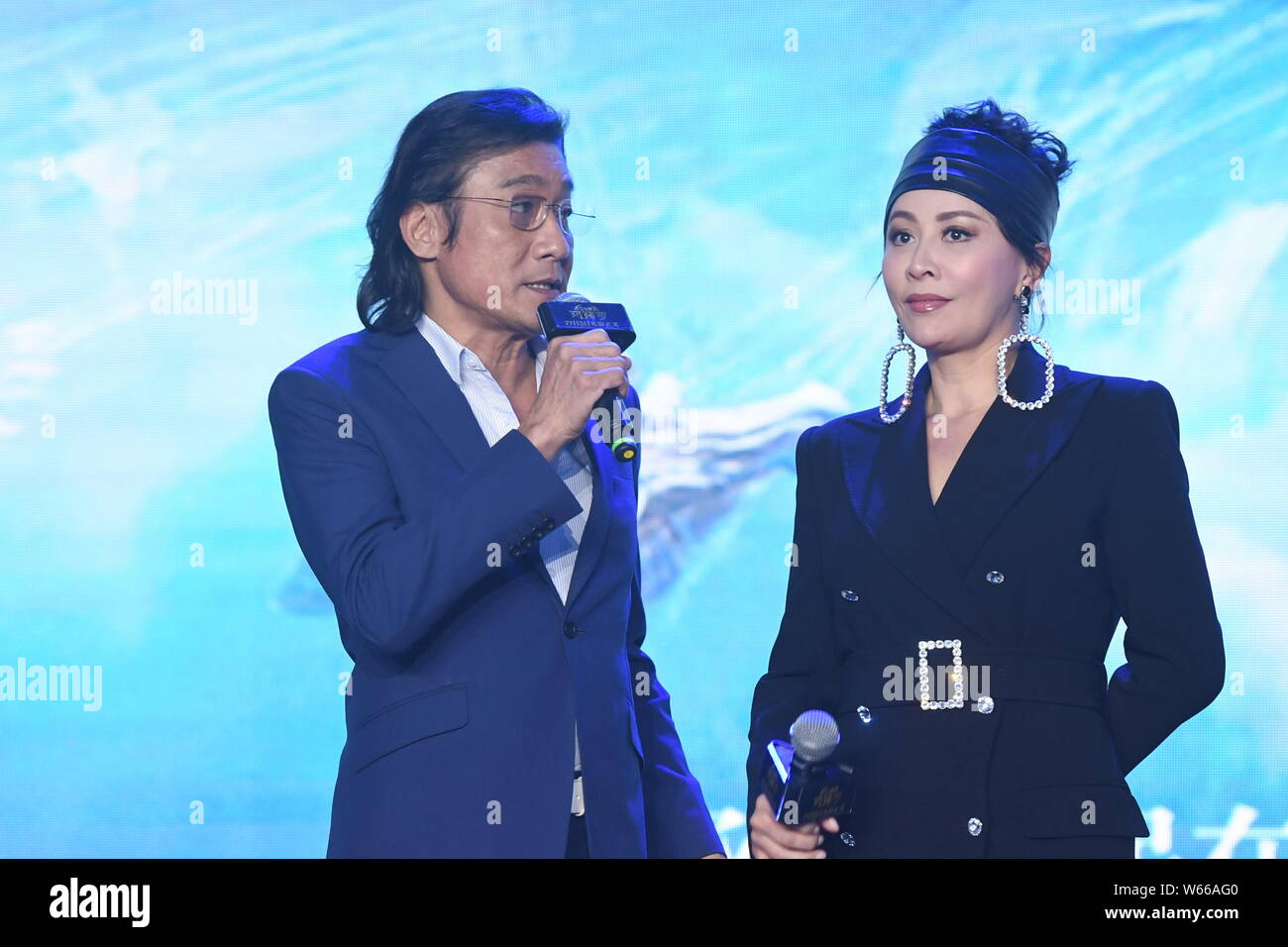Hong Kong actress Carina Lau and actor Tony Leung Ka-fai attend a ...
