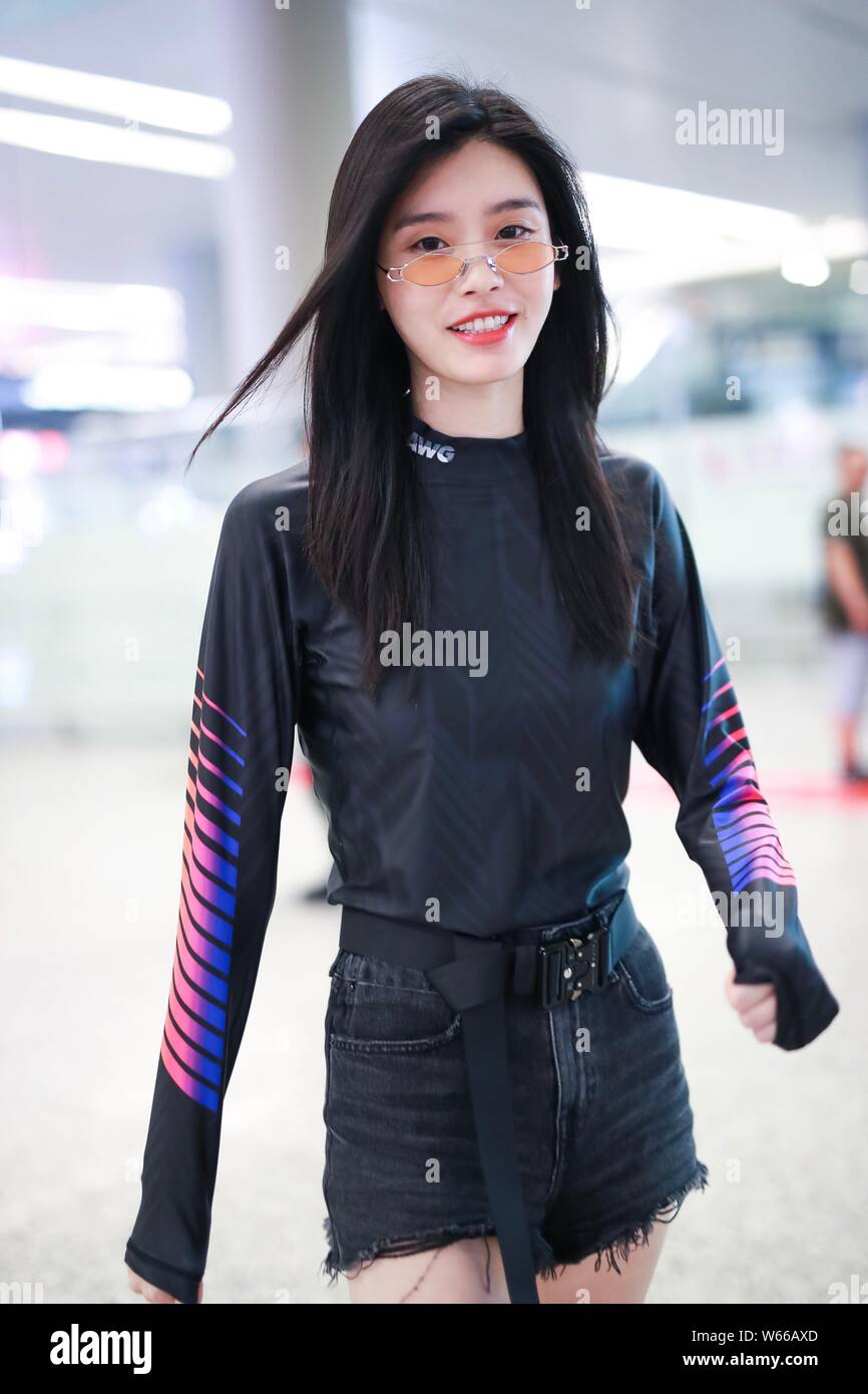 Chinese model Xi Mengyao, better known as Ming Xi, is pictured at an ...