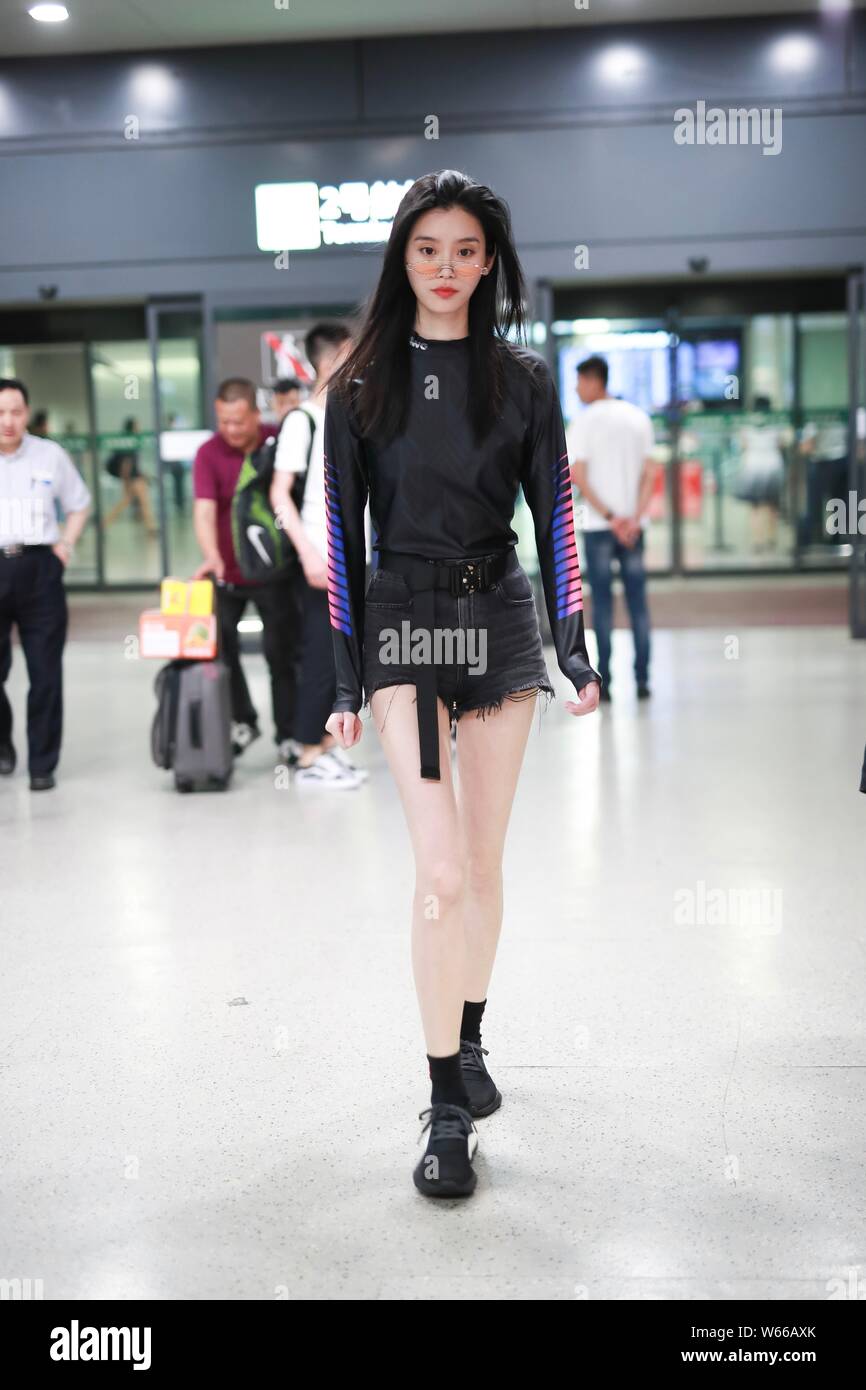 Chinese model Xi Mengyao, better known as Ming Xi, is pictured at an ...